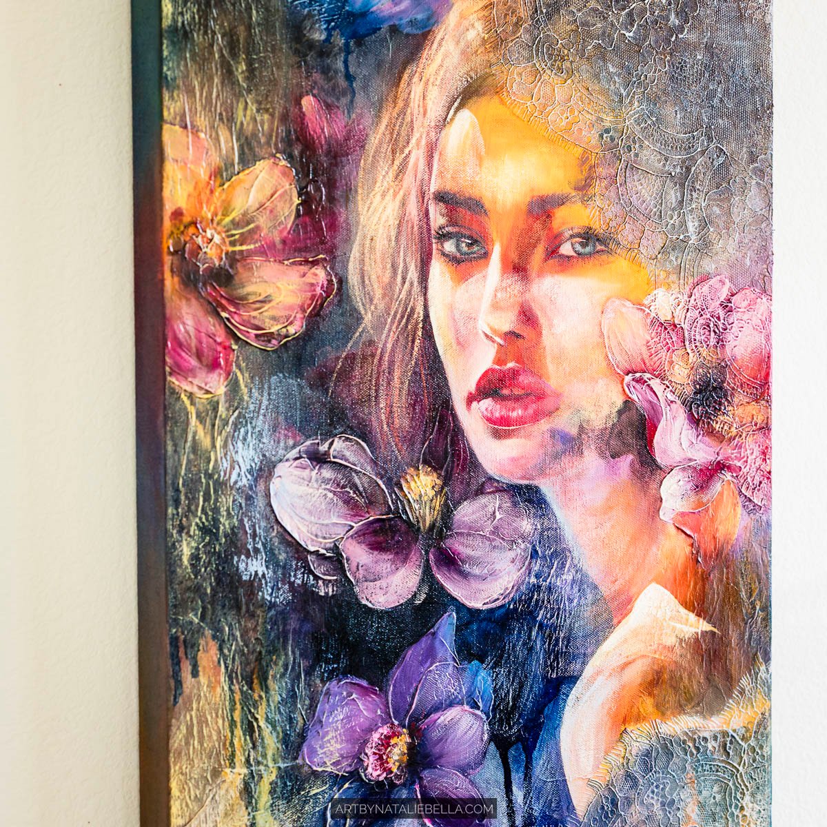 She Chose Light - Original Painting | Oil & Mixed Media on Canvas - Art ...